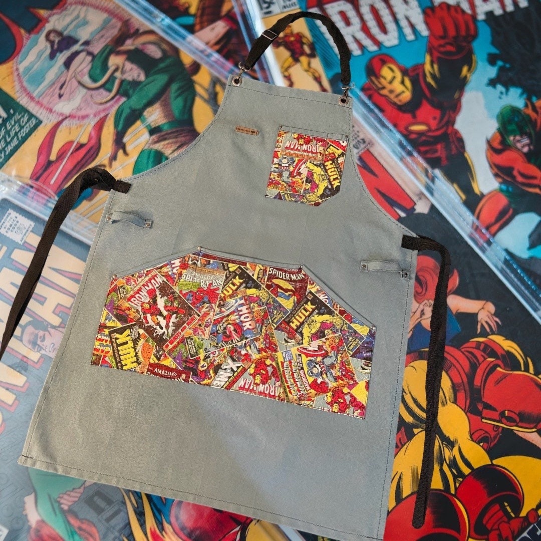 Marvel Comic Books Handmade Chef Apron - Etsy