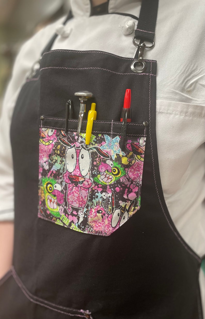 Courage the Cowardly Dog Handmade Chef Apron - Etsy