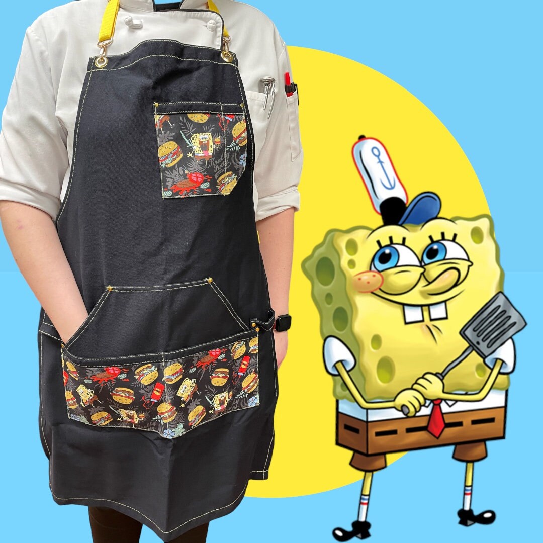 Spongebob Fry Cook Handmade Chef Apron - Etsy