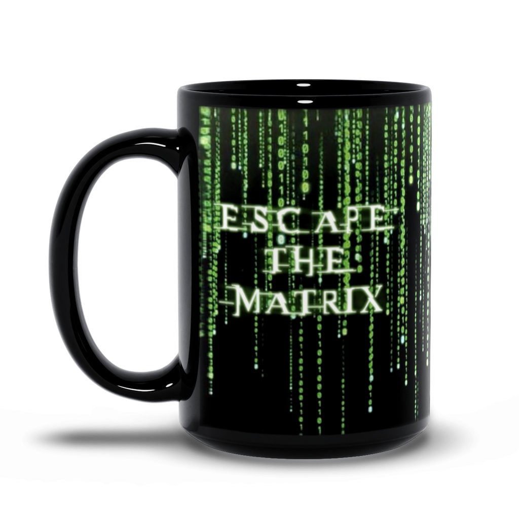 Escape the Matrix Black Mug - Etsy