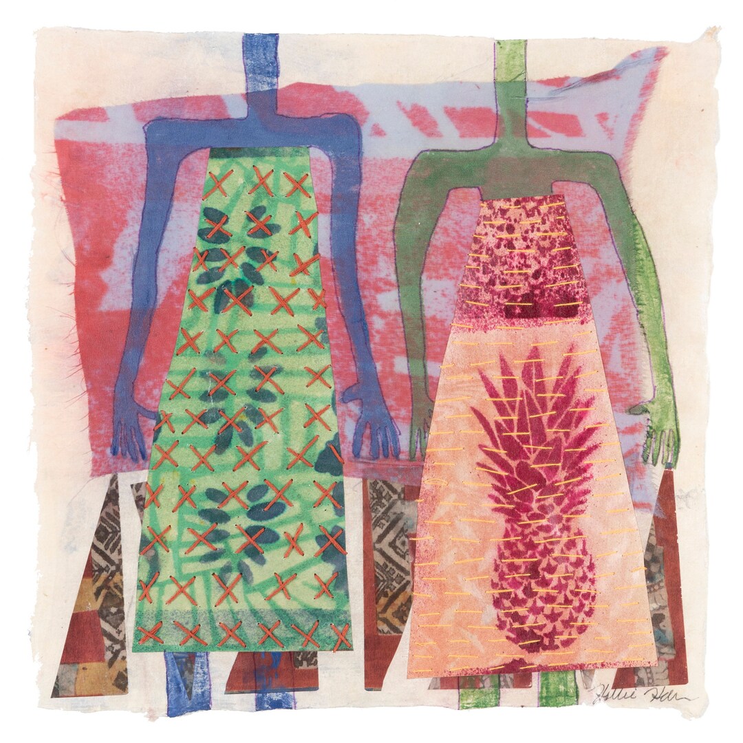 Original Collaged Artwork "embellished Figures 13" ~12x12" - Etsy
