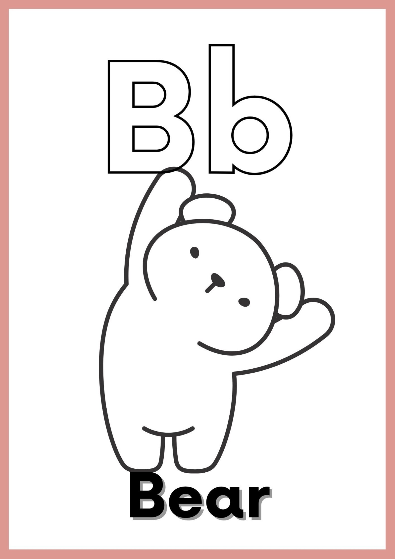Alphabet Coloring Book. BEGINNER Digital PDF Download, Coloring ...