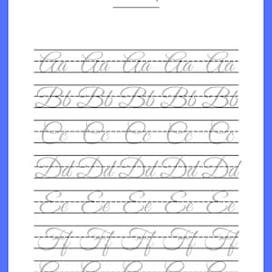 Handwriting Practice Digital Worksheet BUNDLE Alphabet Tracing Print ...