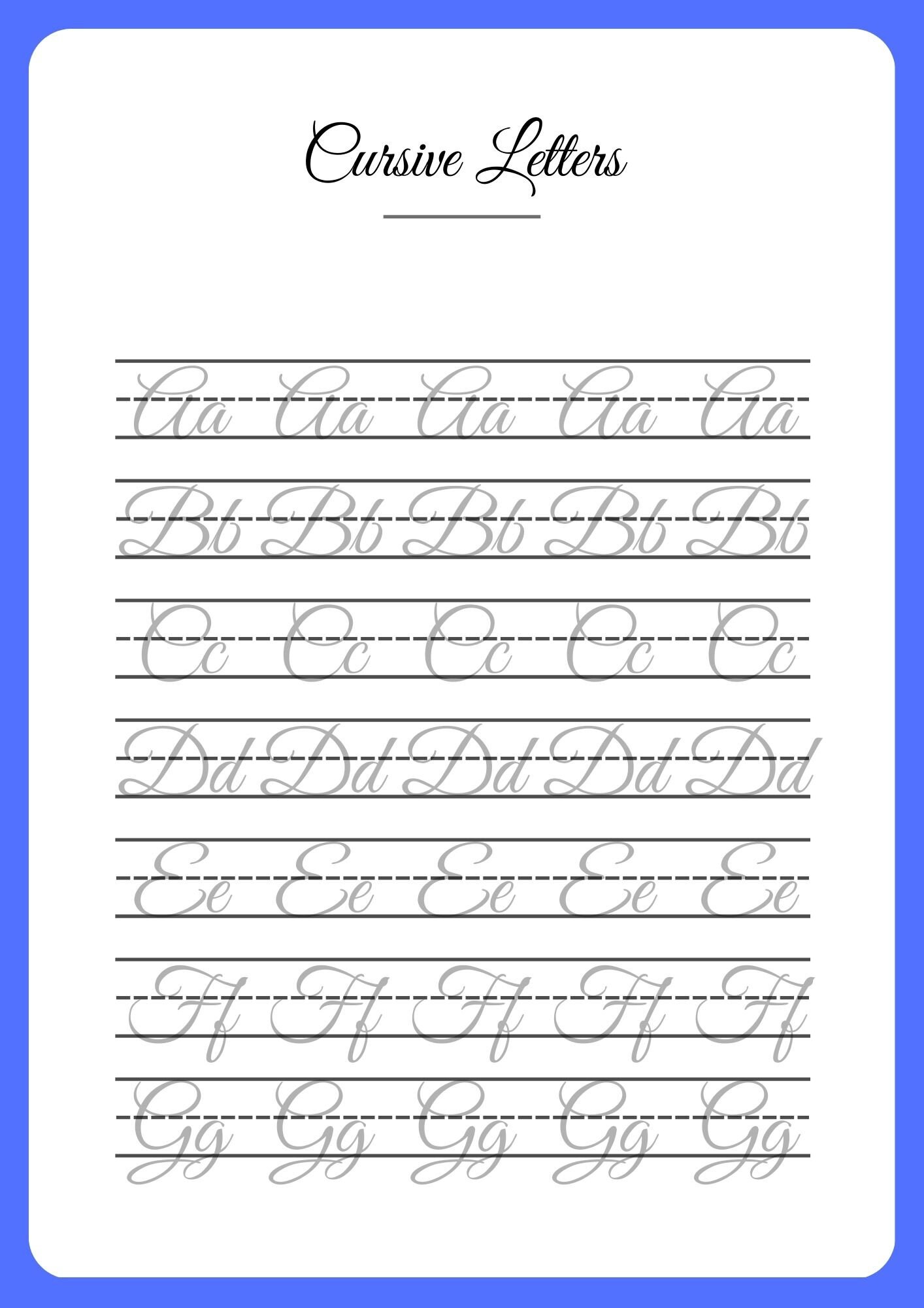 Handwriting Practice Digital Worksheet BUNDLE Alphabet Tracing Print ...