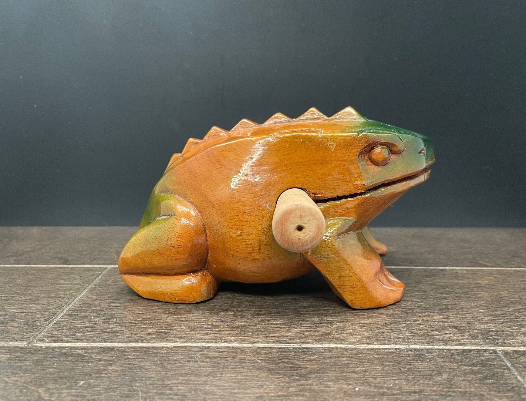 Guiro Rasp Hand Carved Frog Percussion Instrument - Etsy