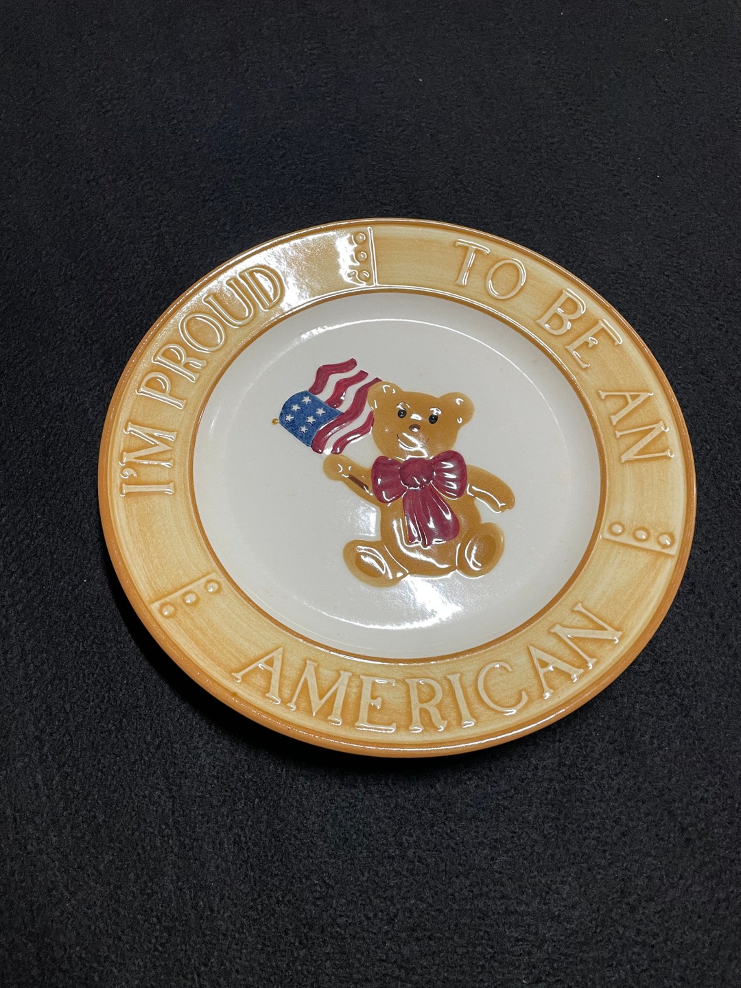 The Proud Bear Plate by the Original Red Plate Co. 10" - Etsy