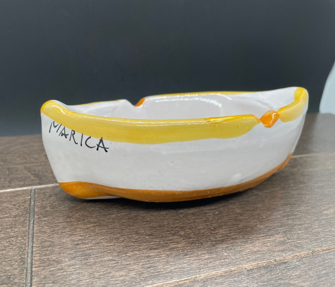 Vietri Ceramics - Small Boat Serving / Salt Dish - Etsy