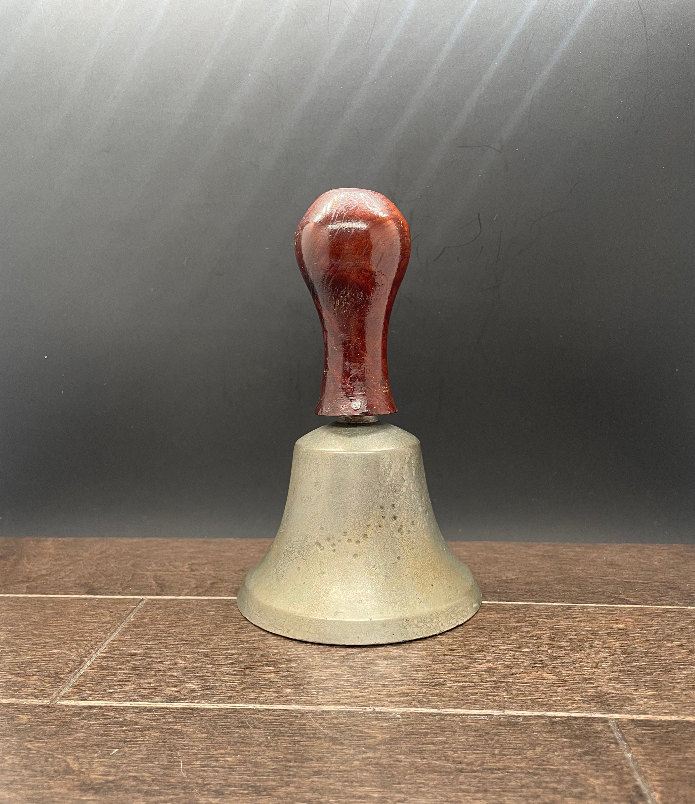 Antique Brass and Wood Handheld School Bell, 6" - Etsy