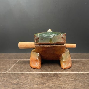 Guiro Rasp Hand Carved Frog Percussion Instrument - Etsy