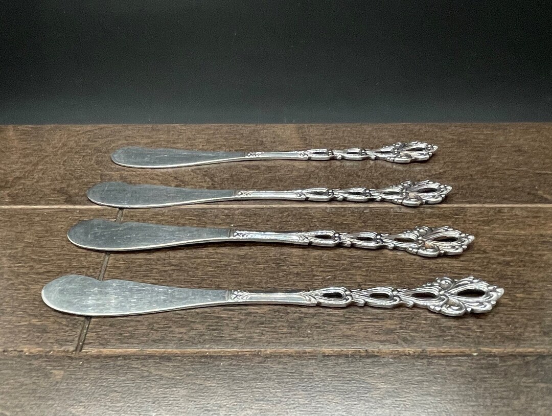 Vintage Decorative Butter Knives, Set of 4 - Etsy