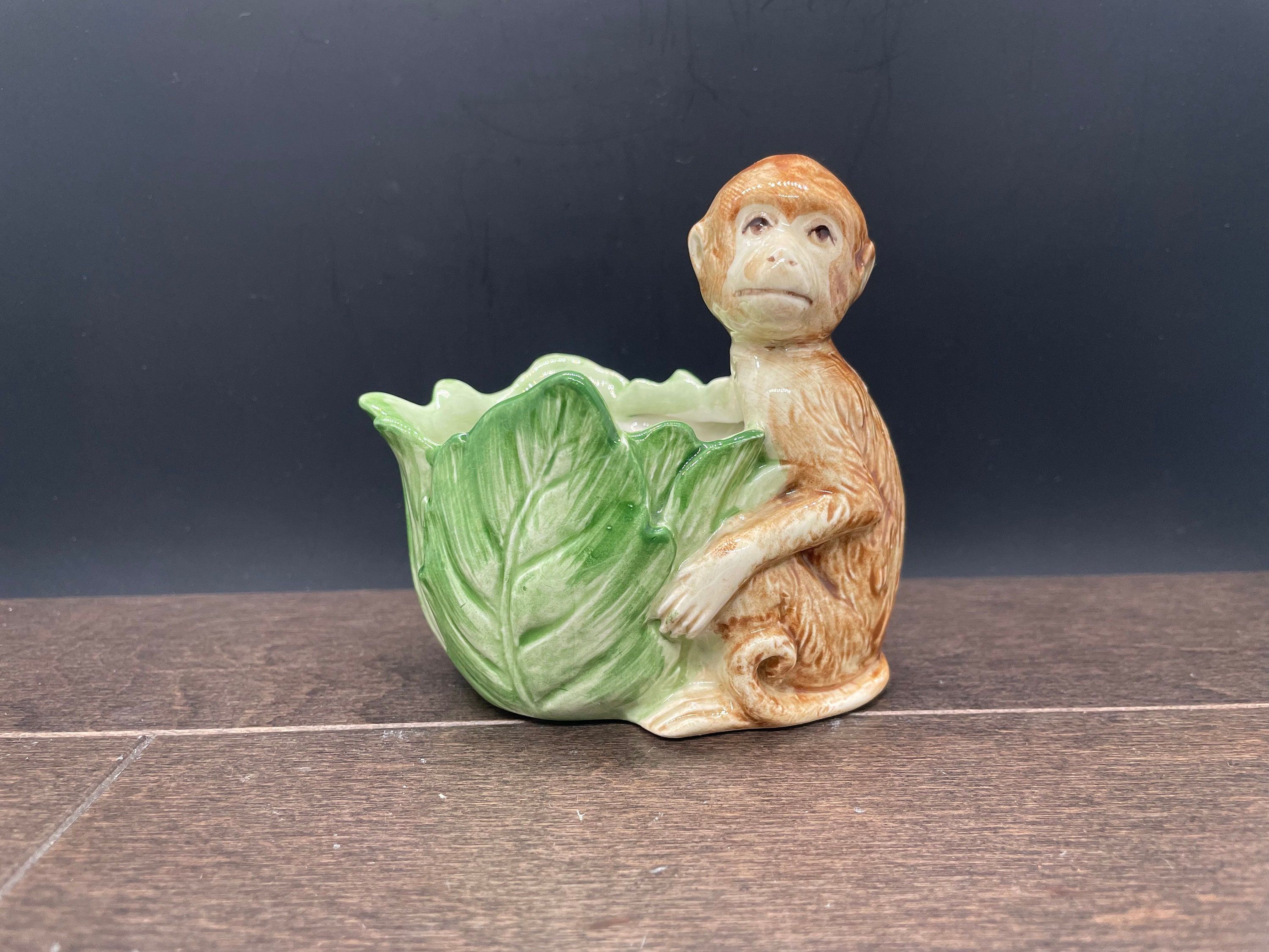 Vintage Fitz and Floyd Rainforest Monkey Candleholder - Etsy