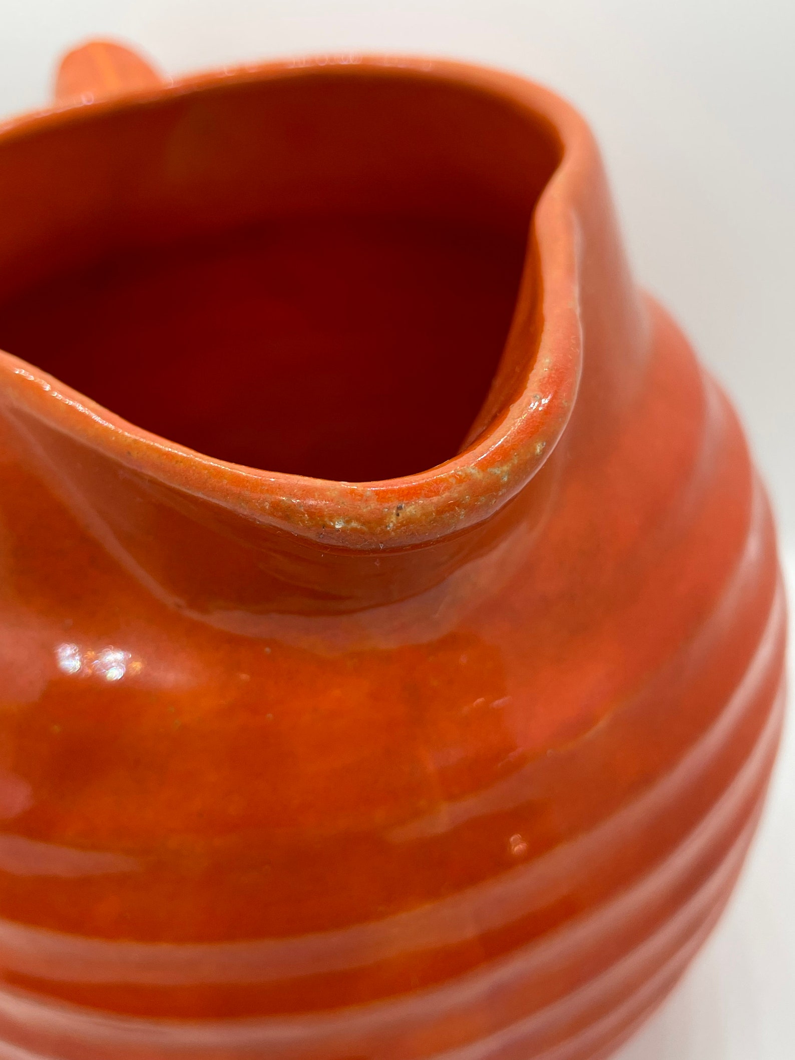 Bauer Pottery Orange Ringware Pottery 2 Qt Pitcher, 1940's - Etsy