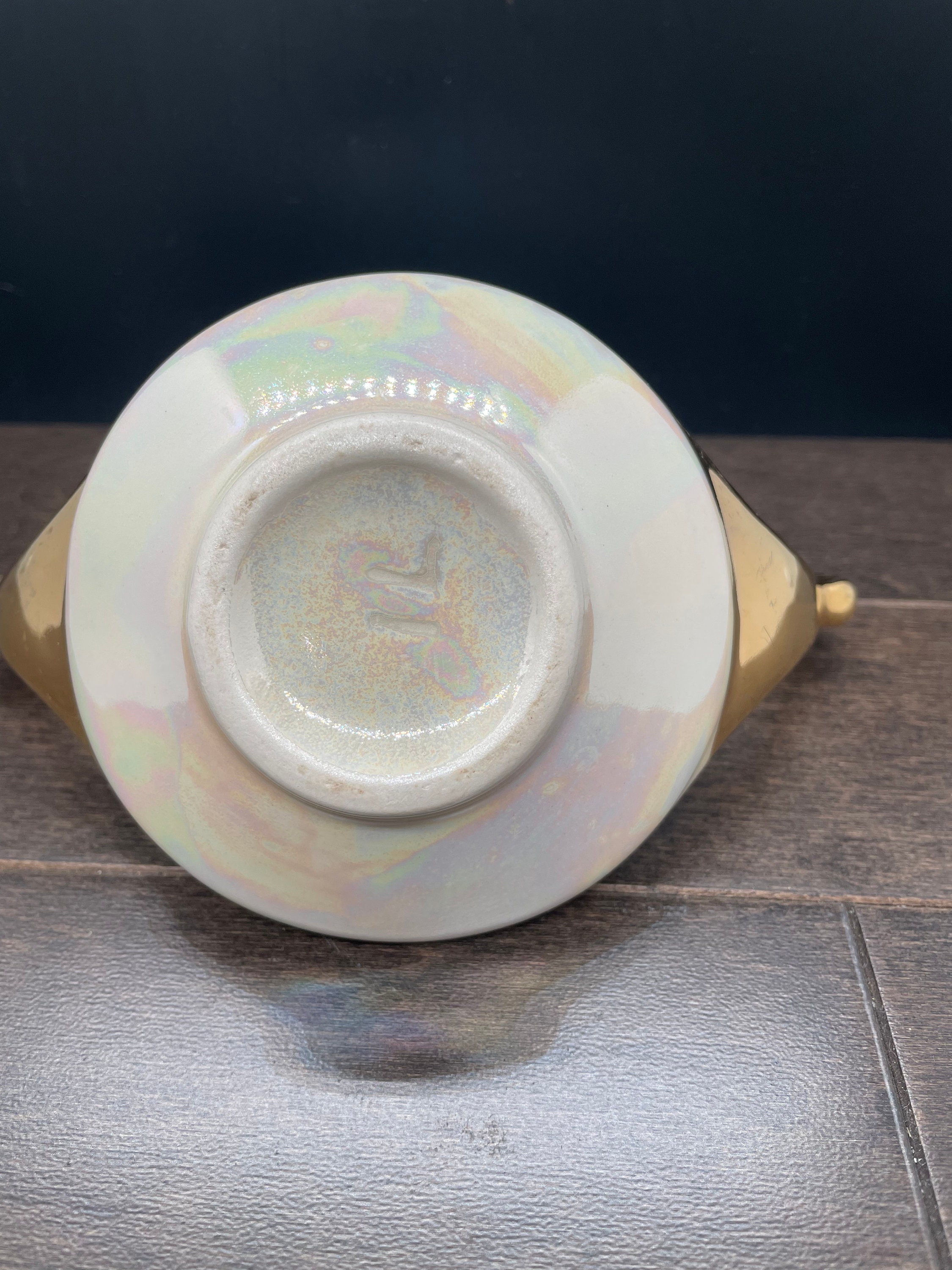 Pearl China Co. Lusterware Sugar Bowl With 22k Gold Trim, MCM - Etsy