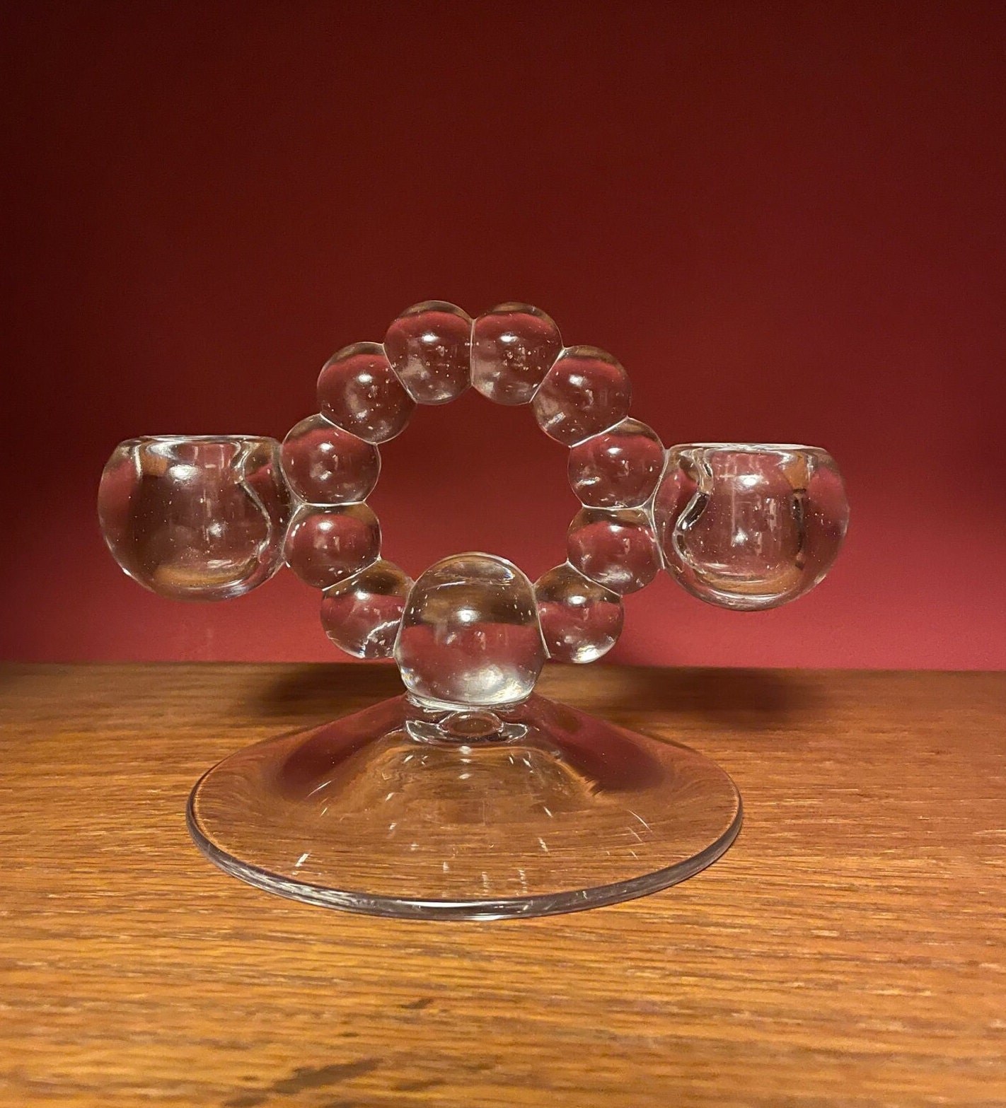 Vintage Art Deco Candlewick Pattern Candlestick by Imperial, 1930's - Etsy