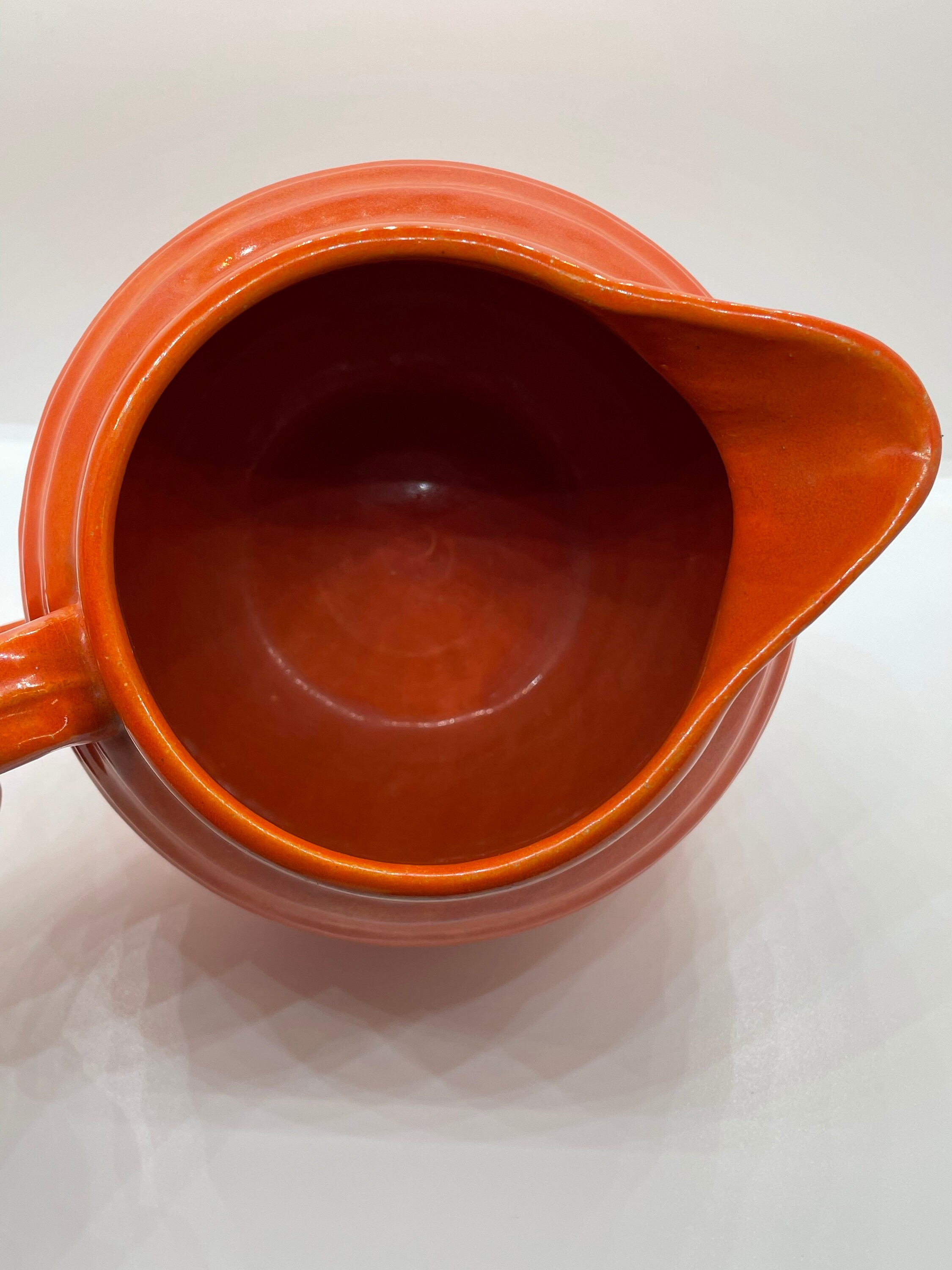 Bauer Pottery Orange Ringware Pottery 2 Qt Pitcher, 1940's - Etsy