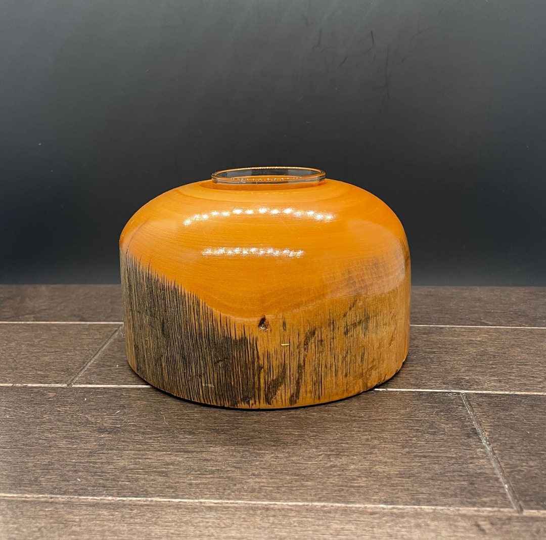 Don Noble Hand Crafted Reclaimed Aspen Wood Votive Candle Holder Signed ...