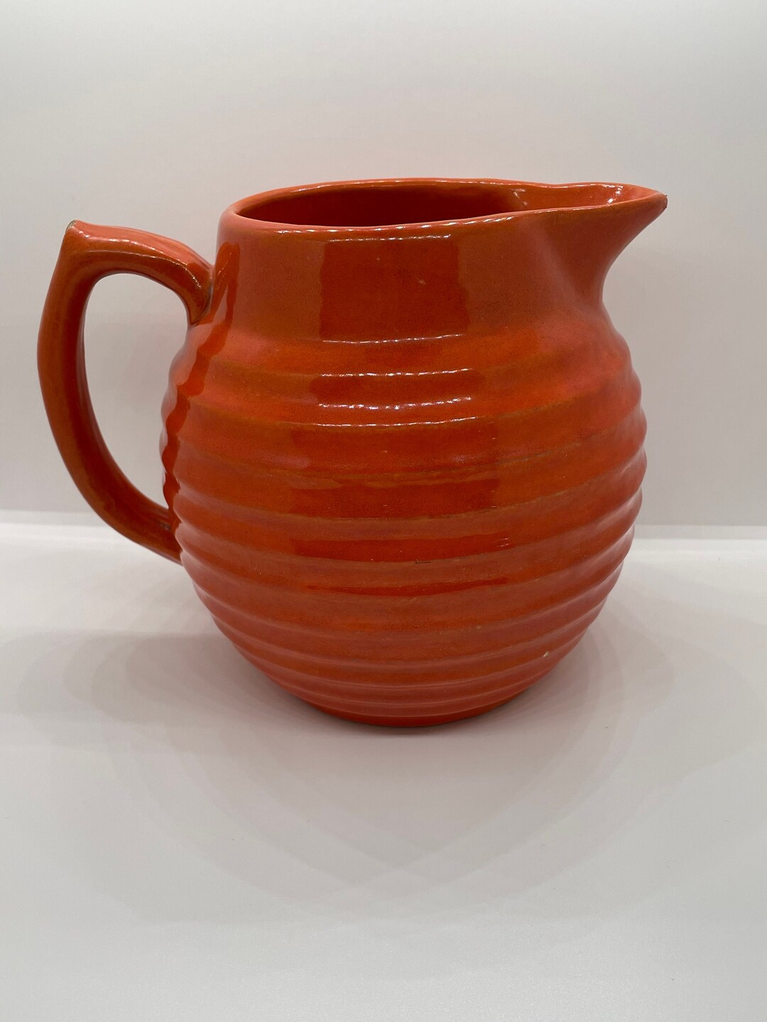 Bauer Pottery Orange Ringware Pottery 2 Qt Pitcher, 1940's - Etsy