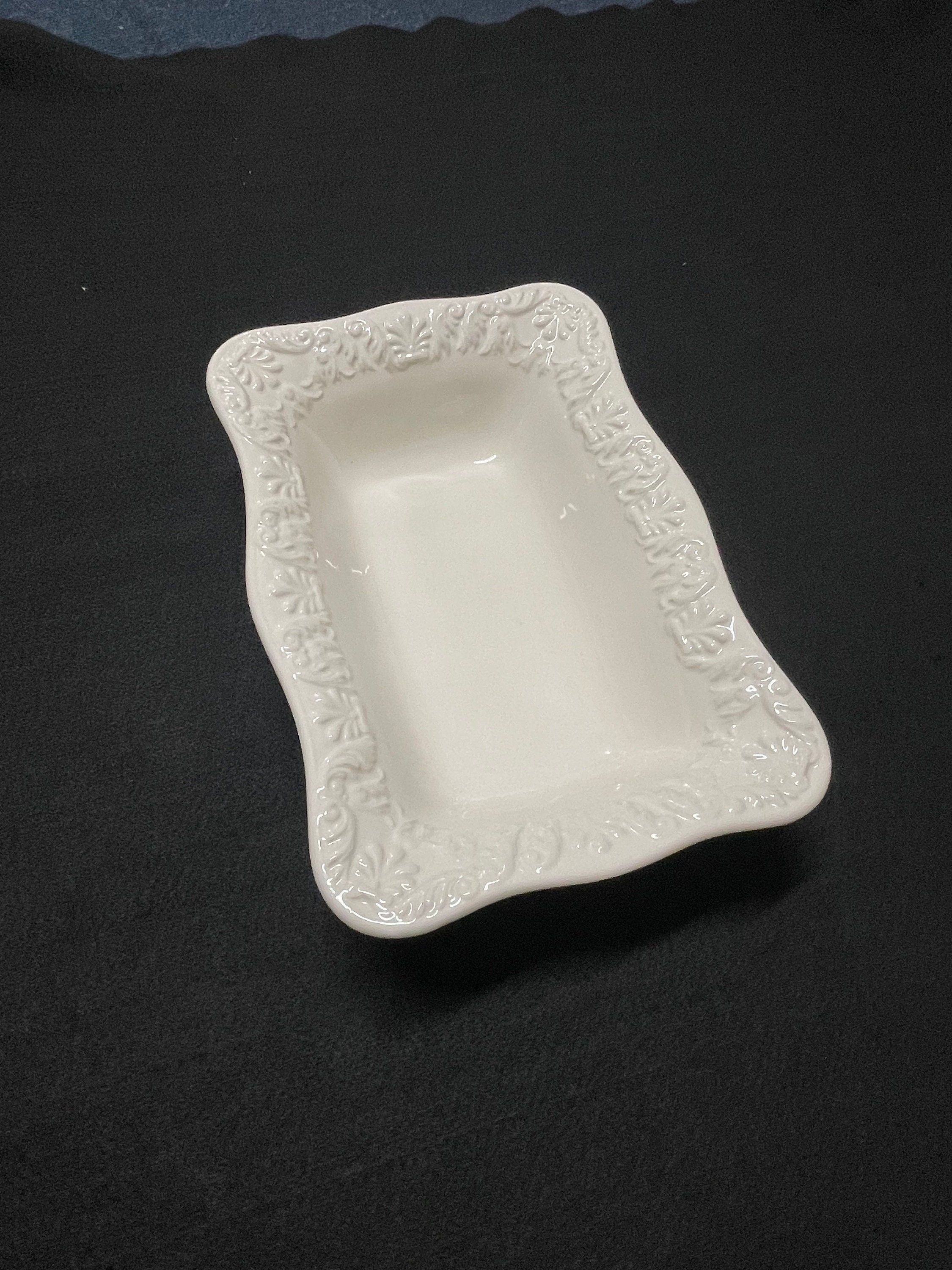White Bizzirri Service Dish 12 Set of Two Made in - Etsy