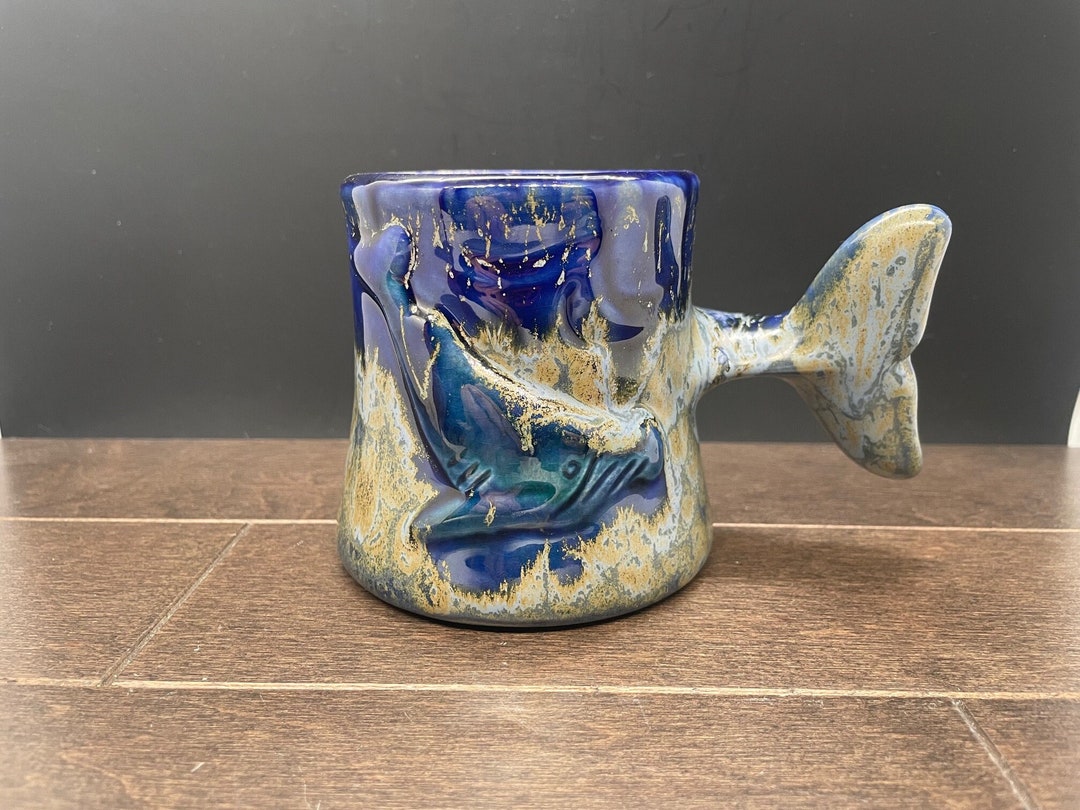Doug Wylie Whale Tail Mug With Whale Tail Handle - Etsy