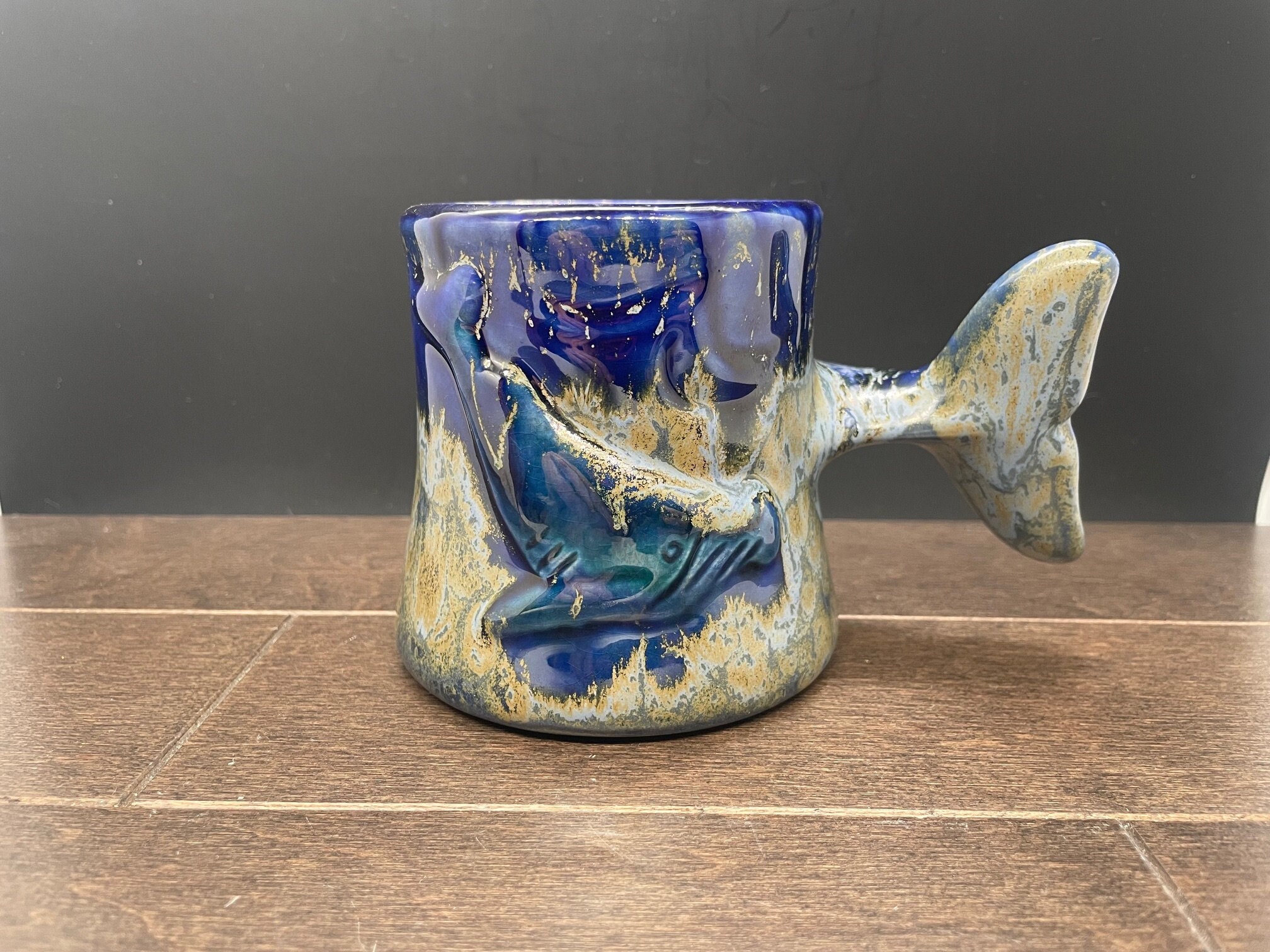 Doug Wylie Whale Tail Mug With Whale Tail Handle - Etsy