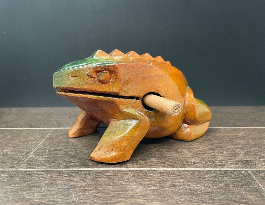 Guiro Rasp Hand Carved Frog Percussion Instrument - Etsy