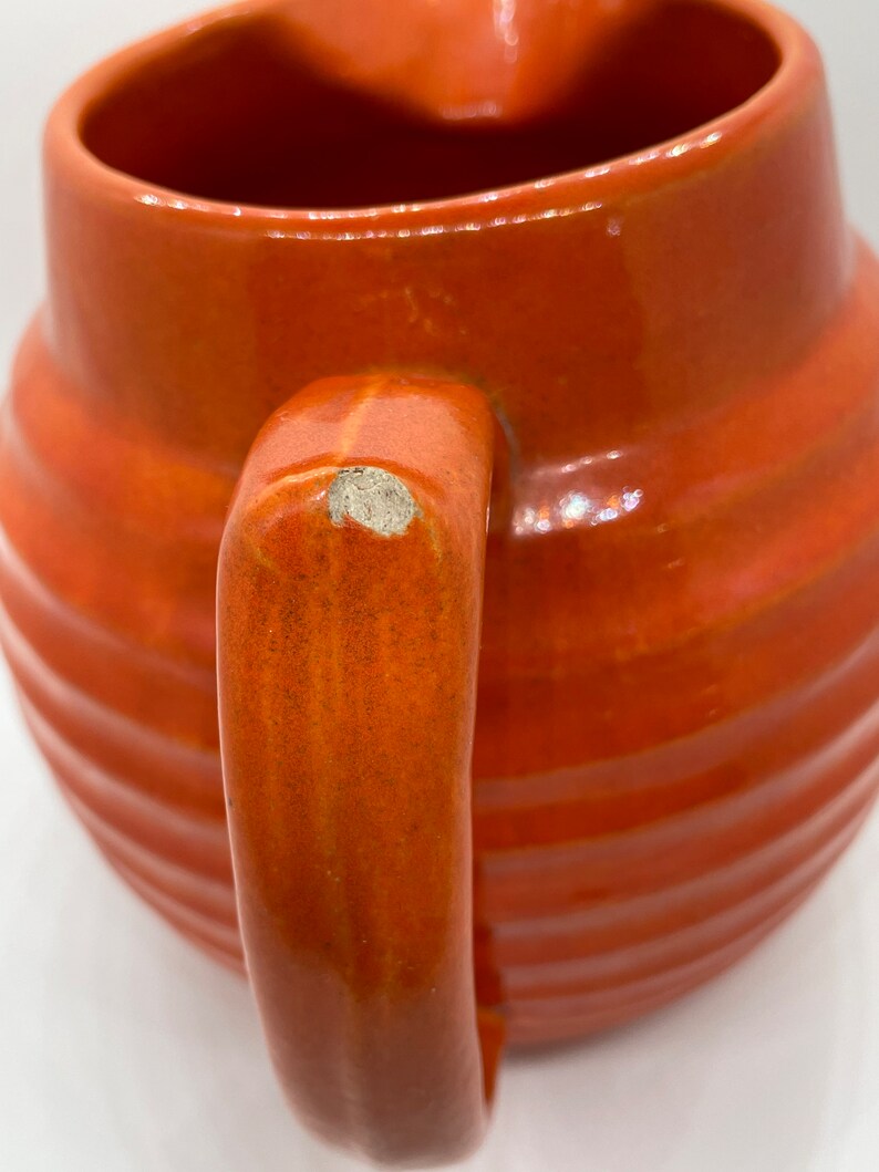 Bauer Pottery Orange Ringware Pottery 2 Qt Pitcher, 1940's - Etsy