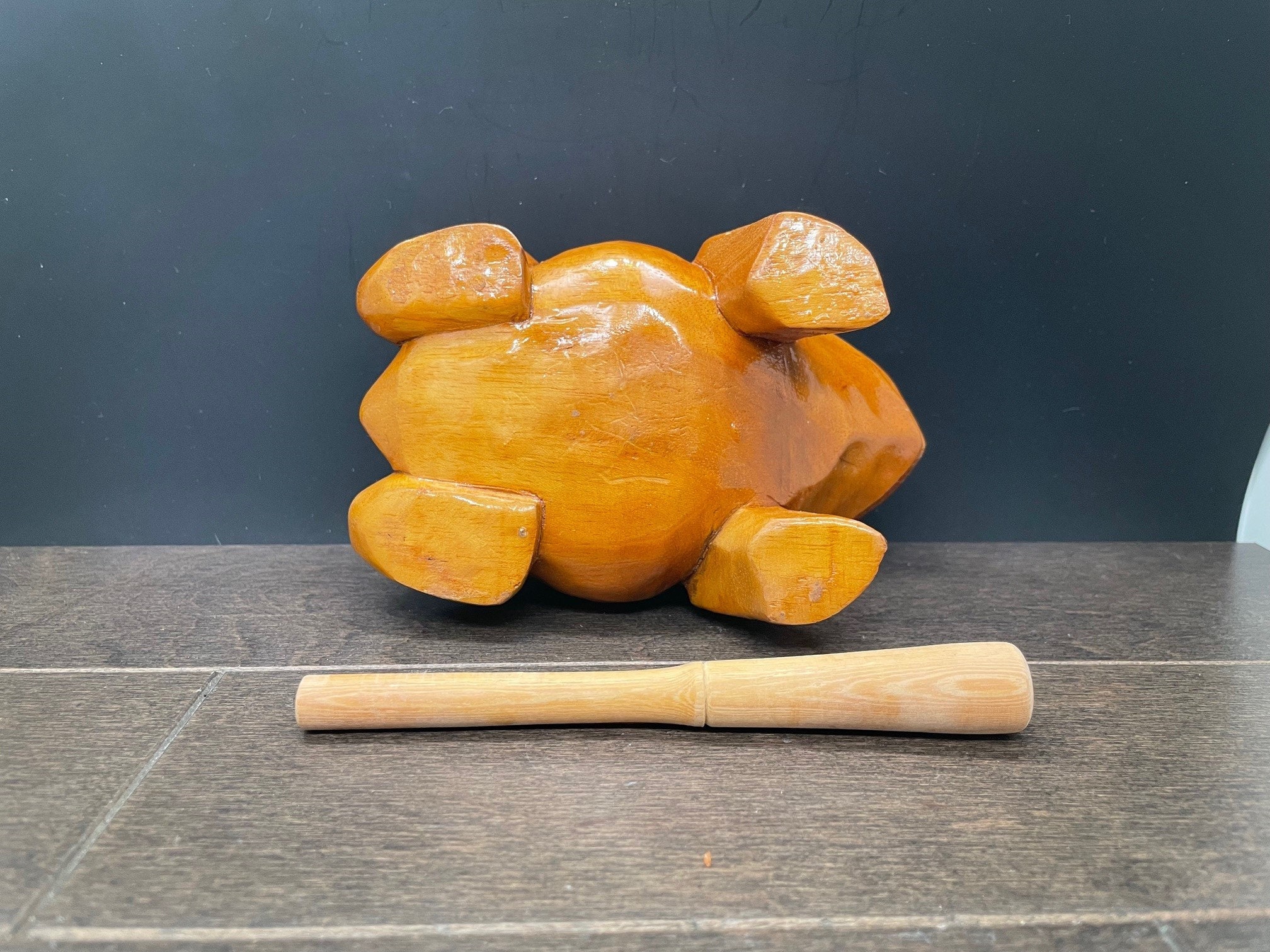 Guiro Rasp Hand Carved Frog Percussion Instrument - Etsy