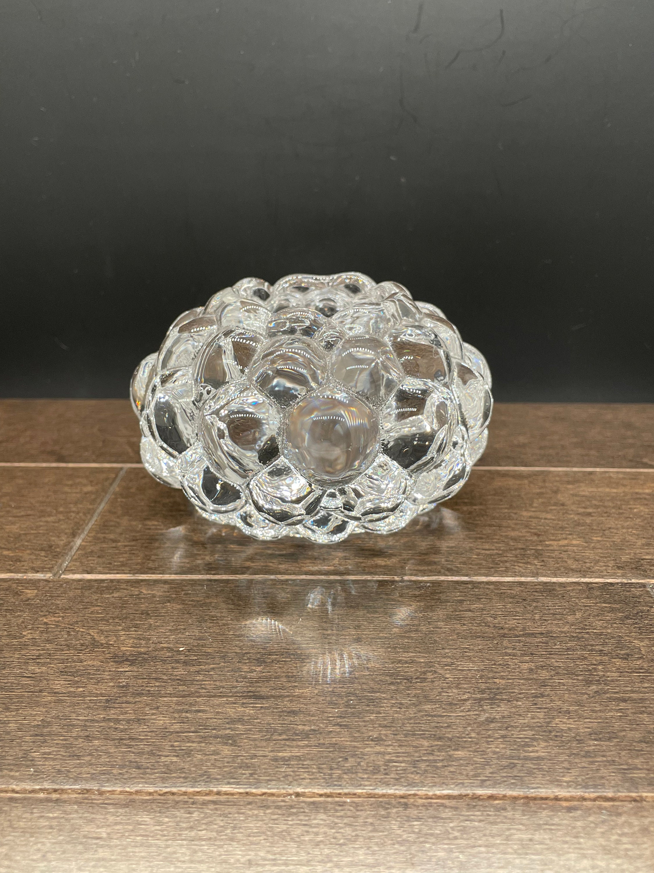 Pair of Orrefors Crystal Raspberry Bubble Votive Candle Holders - Etsy
