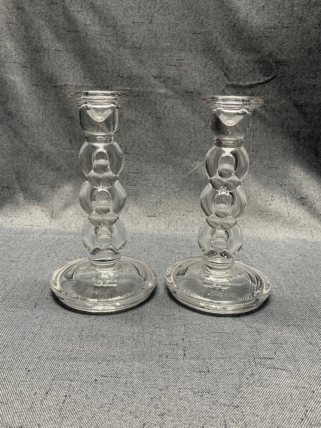 Shannon Crystal Designs of Ireland Art Deco Candlestick Holders ...
