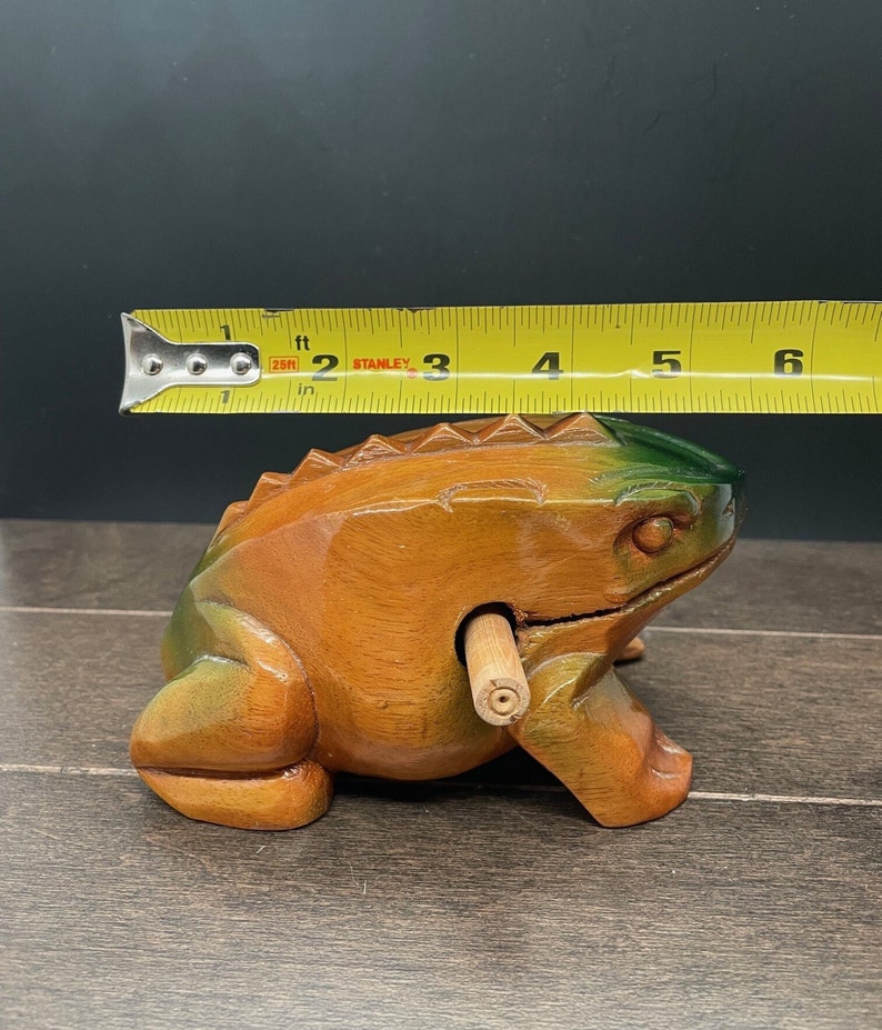 Guiro Rasp Hand Carved Frog Percussion Instrument - Etsy