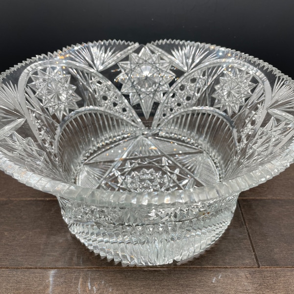 Crystal Bowl Cut Glass - Etsy