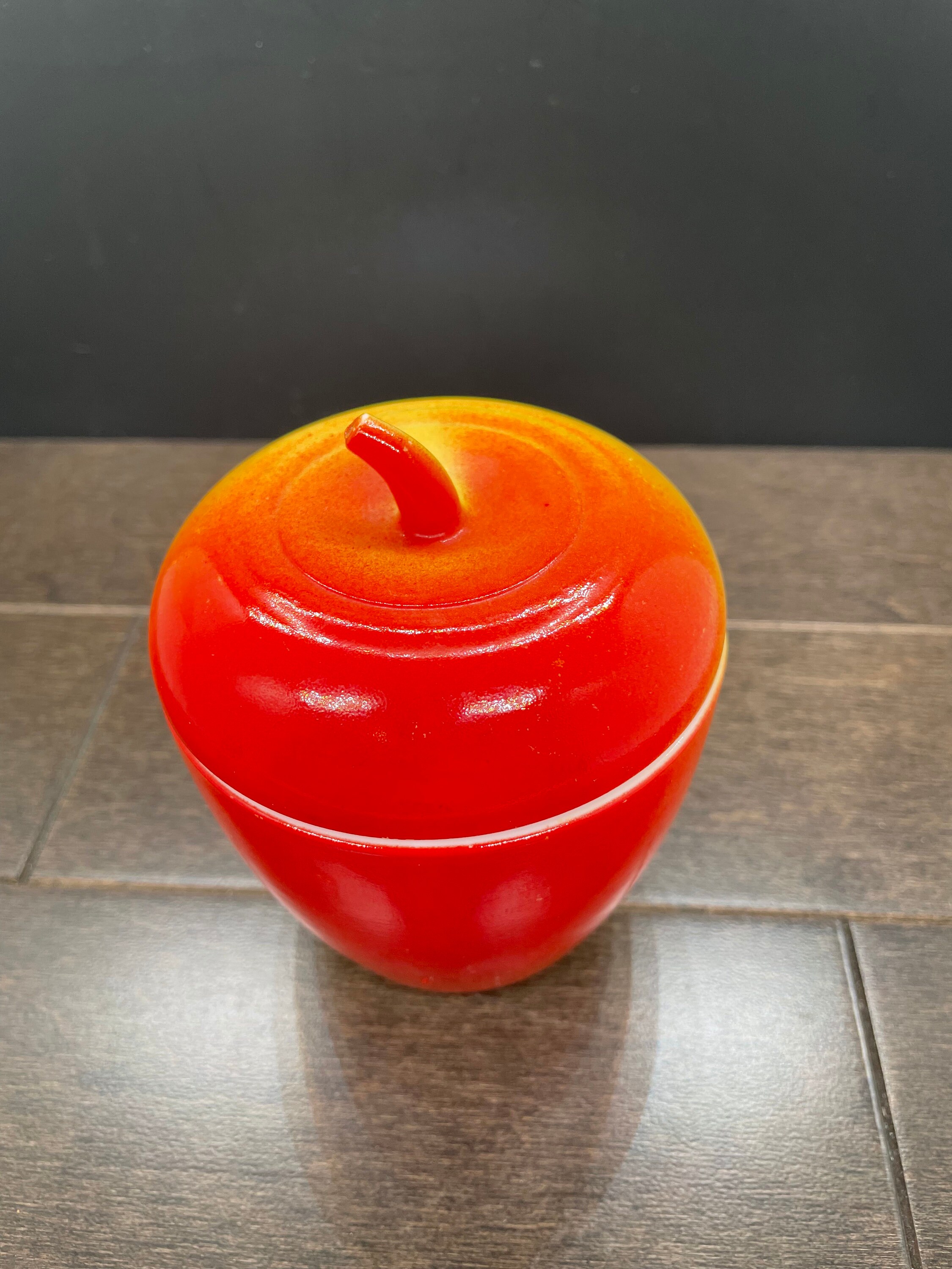 Vintage Milk Glass Hazel Atlas Apple Jam Jar - Etsy