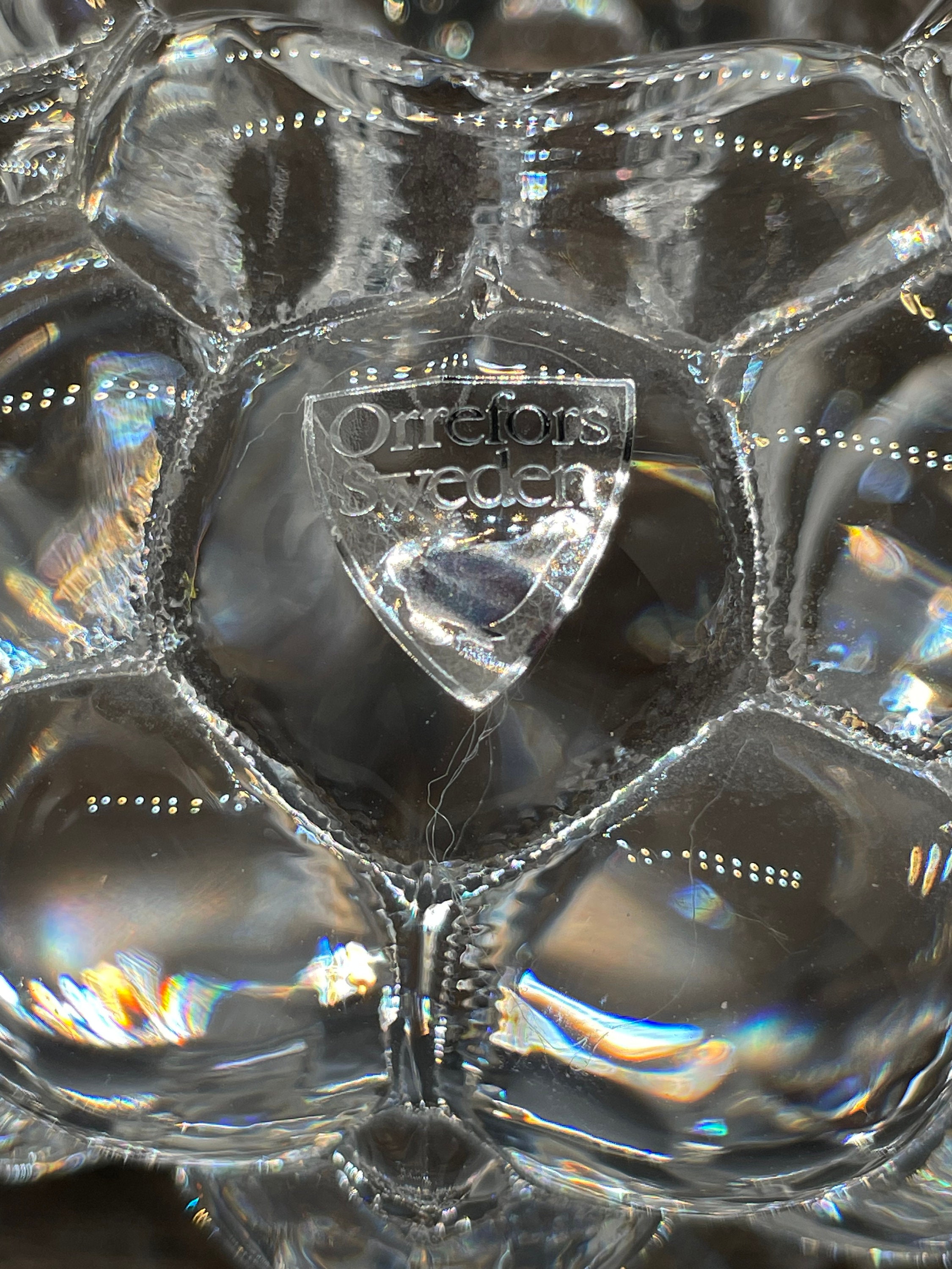 Pair of Orrefors Crystal Raspberry Bubble Votive Candle Holders - Etsy