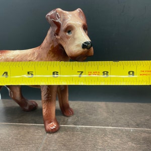 Large Vintage Ceramic Airedale Terrier Figurine - Etsy