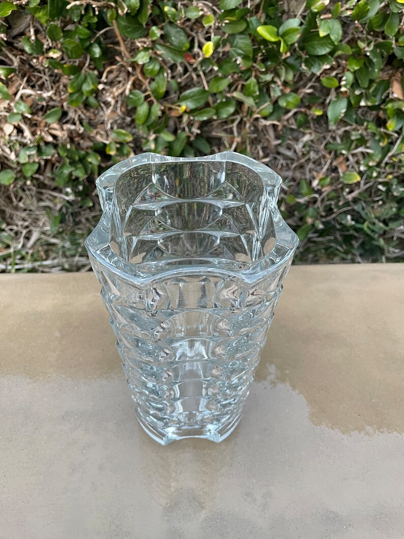 J.G. Durand Large Crystal Windsor Vase for Luminarc France - Etsy