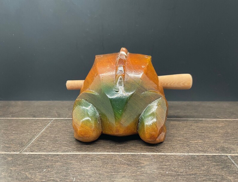 Guiro Rasp Hand Carved Frog Percussion Instrument - Etsy