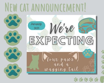 Cat Announcement | New Kitten Announcement | New Family Cat ...