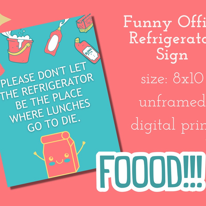 Office Refrigerator Clean Out Sign - Etsy