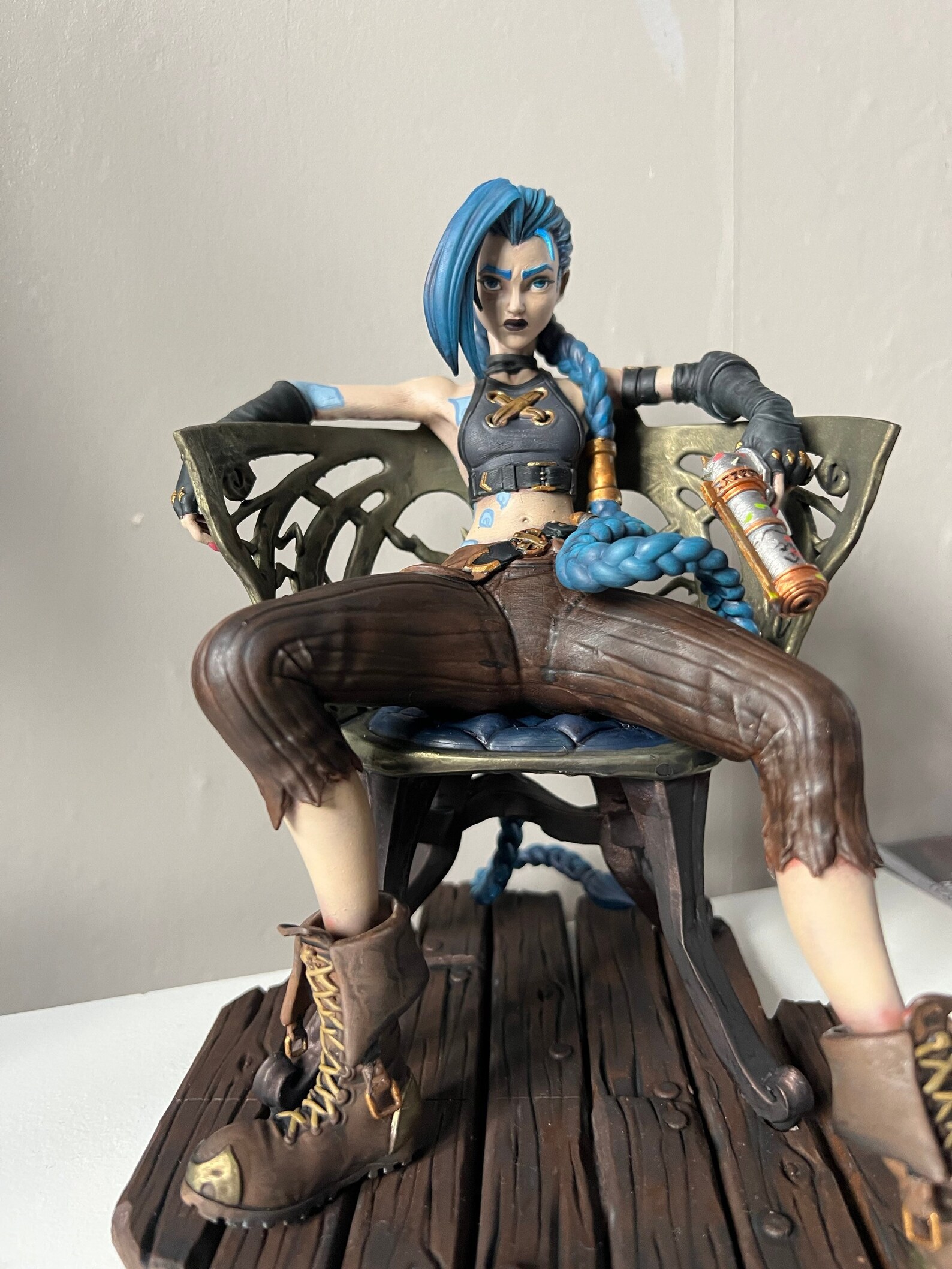 Jinx on the Chair Arcane League of Legends - Etsy