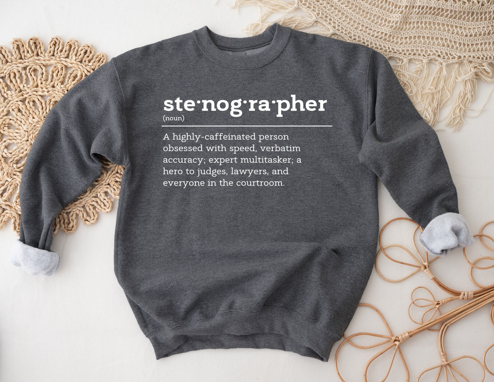 Court Reporter Definition Sweatshirt, Court Reporter Sweatshirt ...