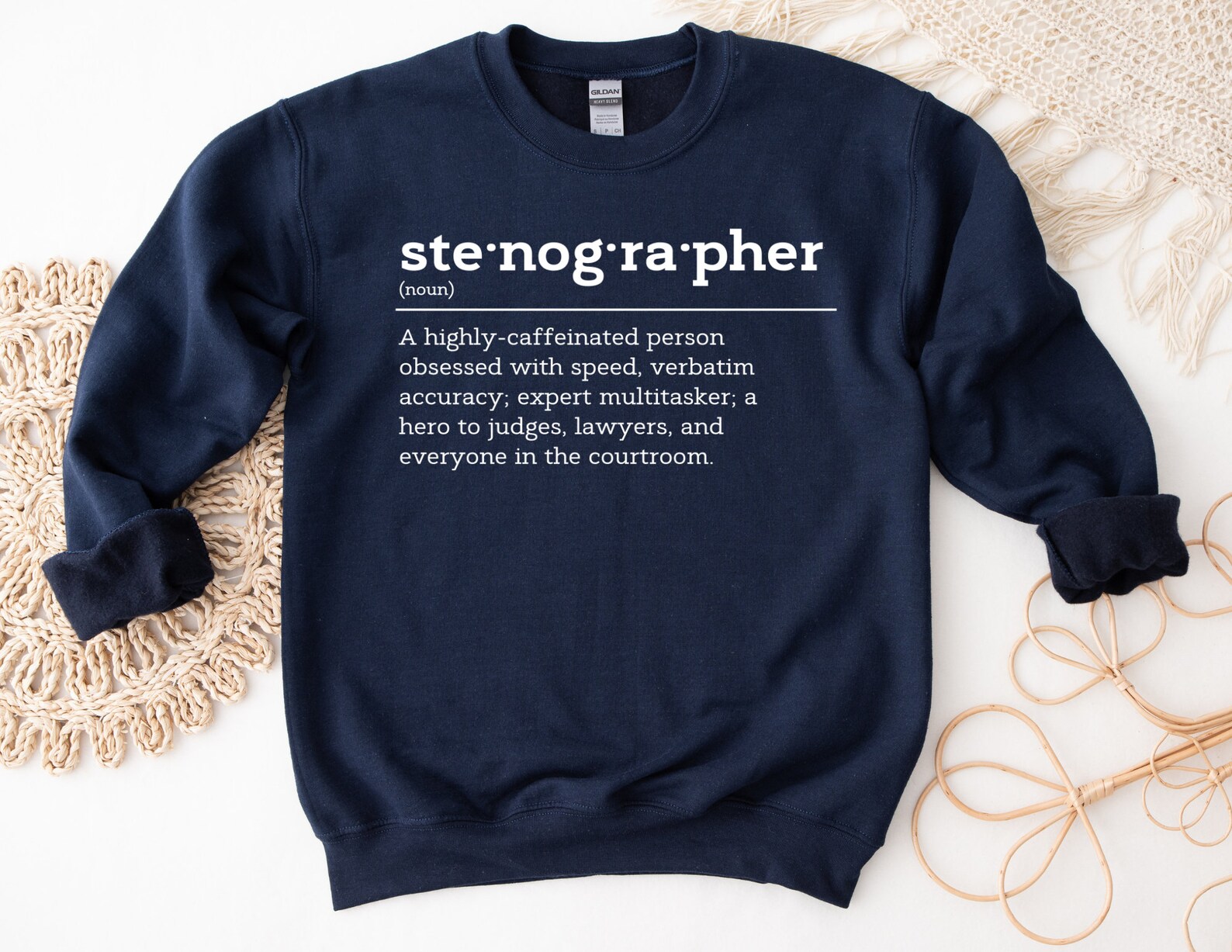 Court Reporter Definition Sweatshirt, Court Reporter Sweatshirt ...