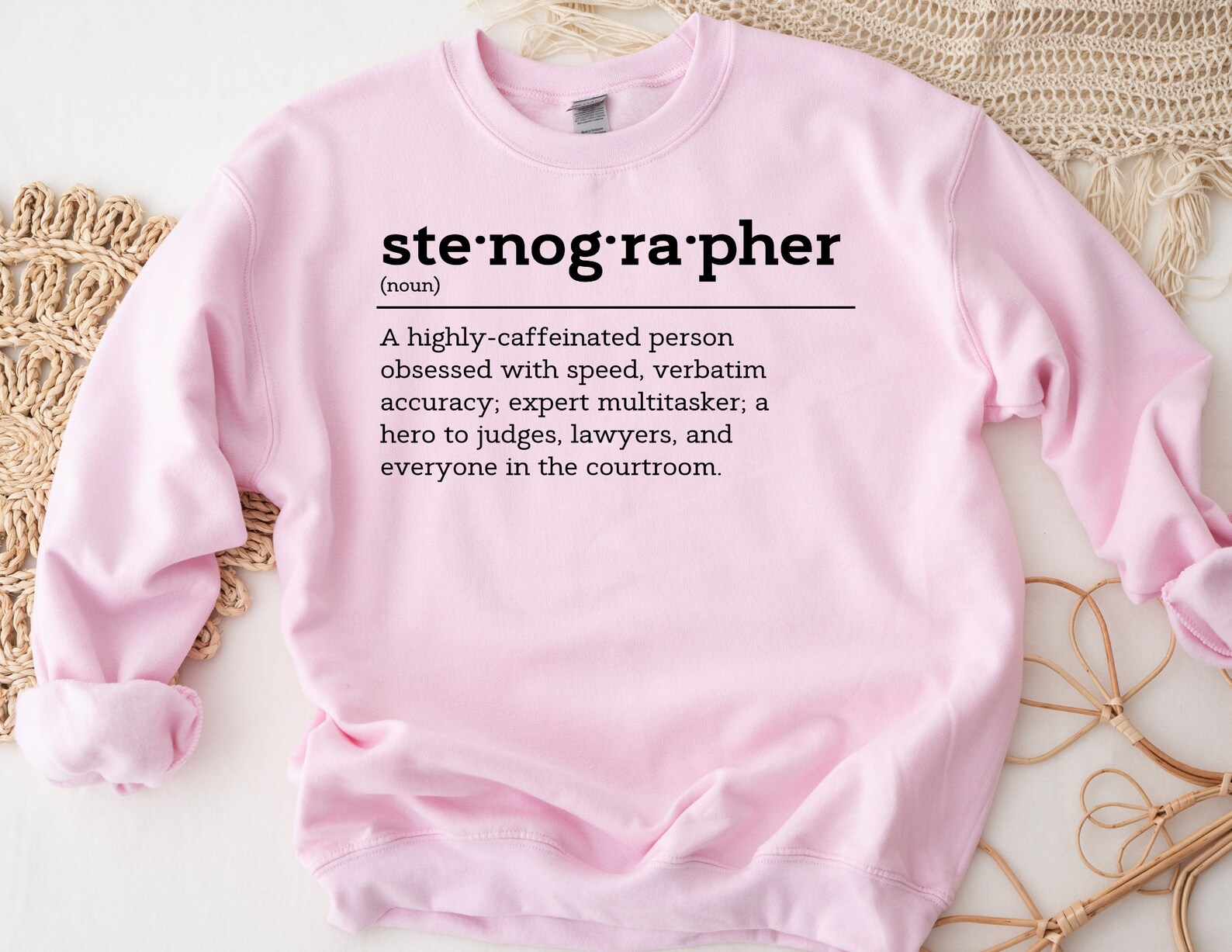 Court Reporter Definition Sweatshirt, Court Reporter Sweatshirt ...