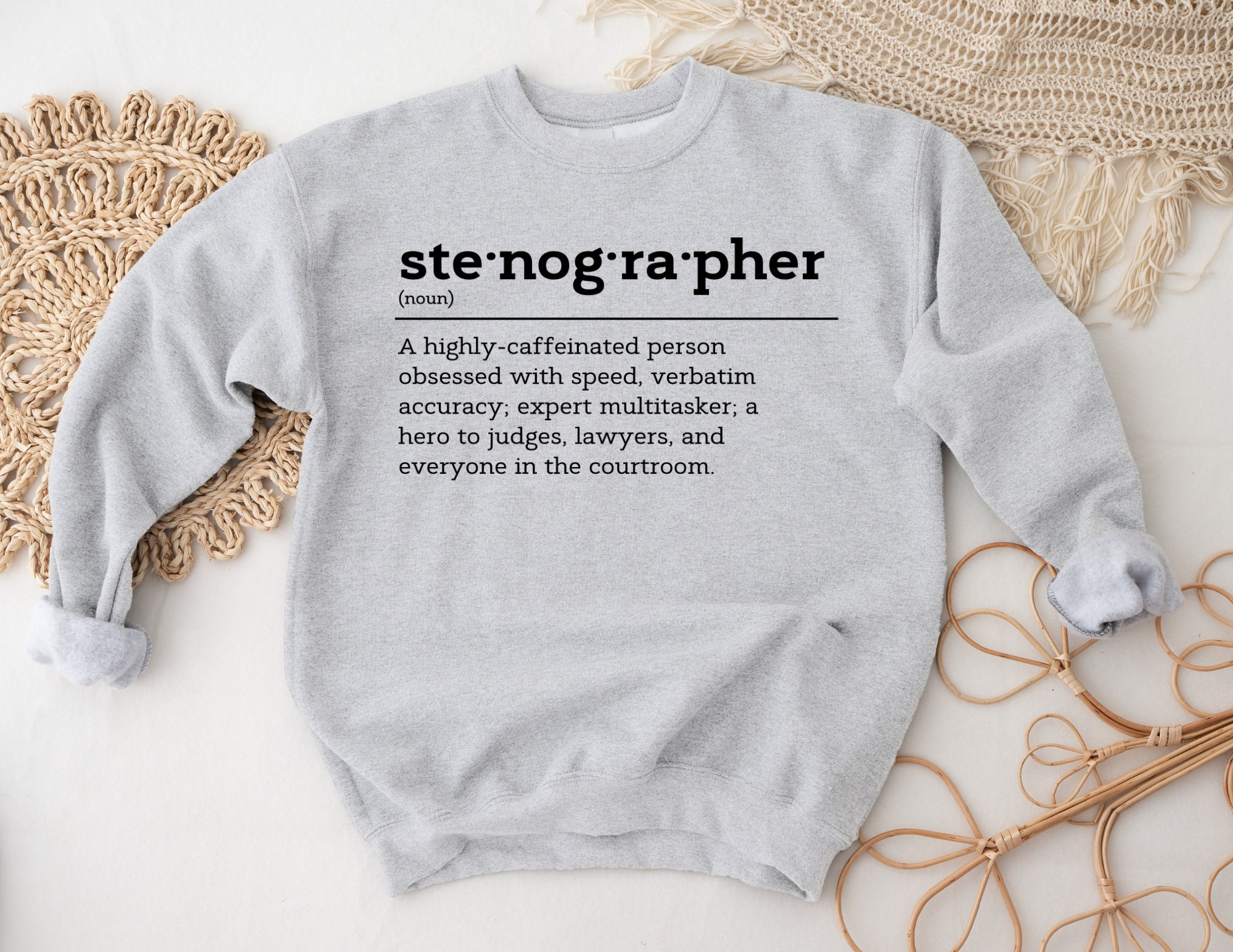 Court Reporter Definition Sweatshirt, Court Reporter Sweatshirt ...