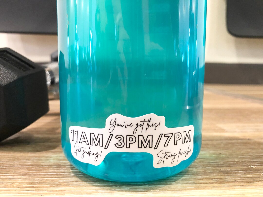 Water Tracker Sticker Motivational - Bottle Refill Reminder - Etsy