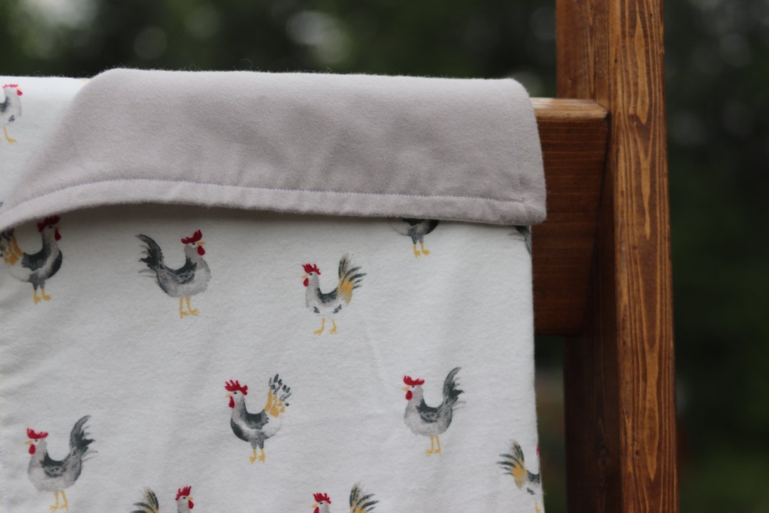 Baby Flannel Chicken Blanket - Etsy