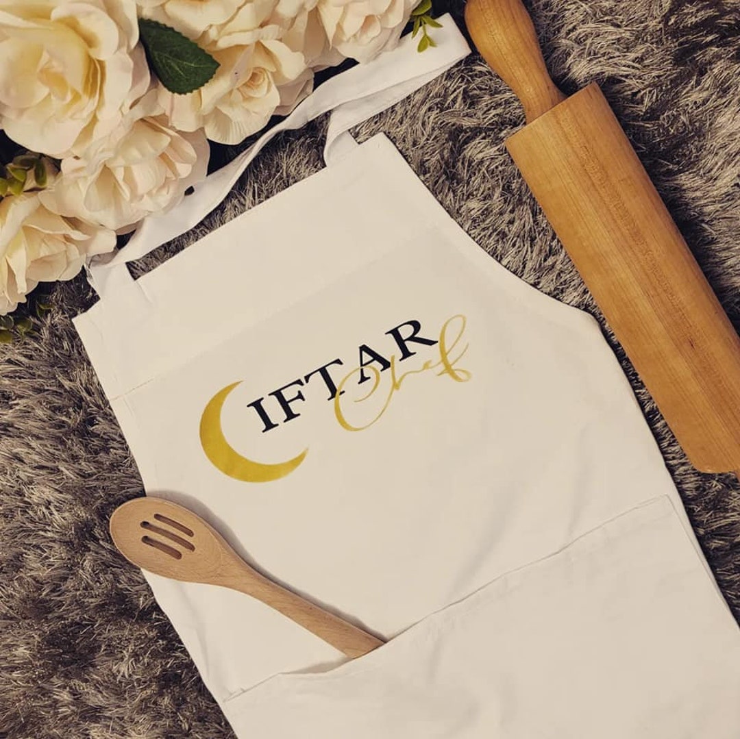 Apron; Iftar Chef; Islamic Kitchen Décor; Ramadan Décor - Etsy