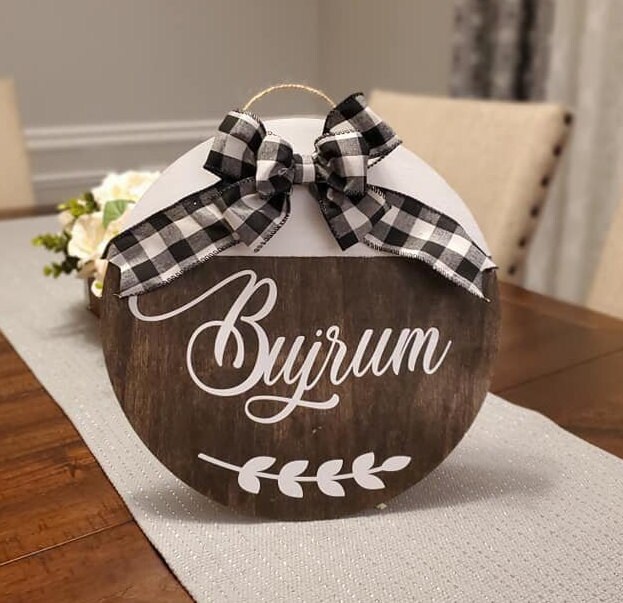 Bujrum Sign|bosnian Home Décor|welcome Sign| Rustic Home Décor| Wood ...