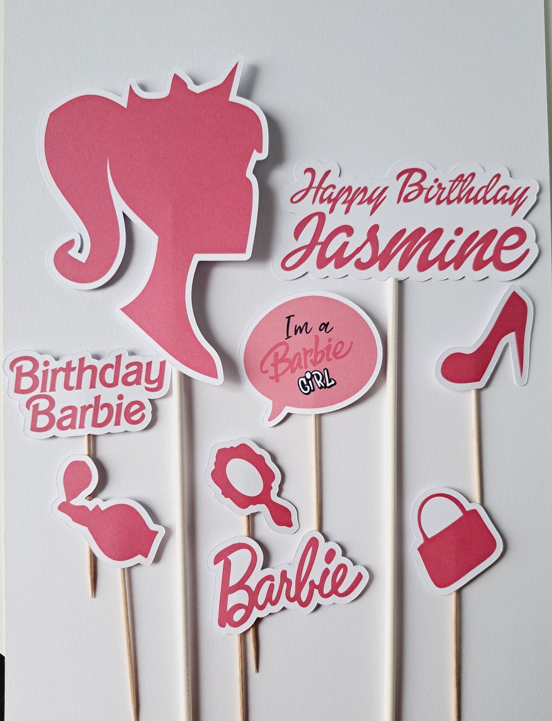 Barbie Cake Topper Set Personalised - Etsy