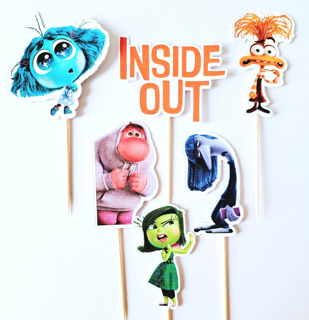 Inside Out 2 Cupcake Toppers X6 - Etsy