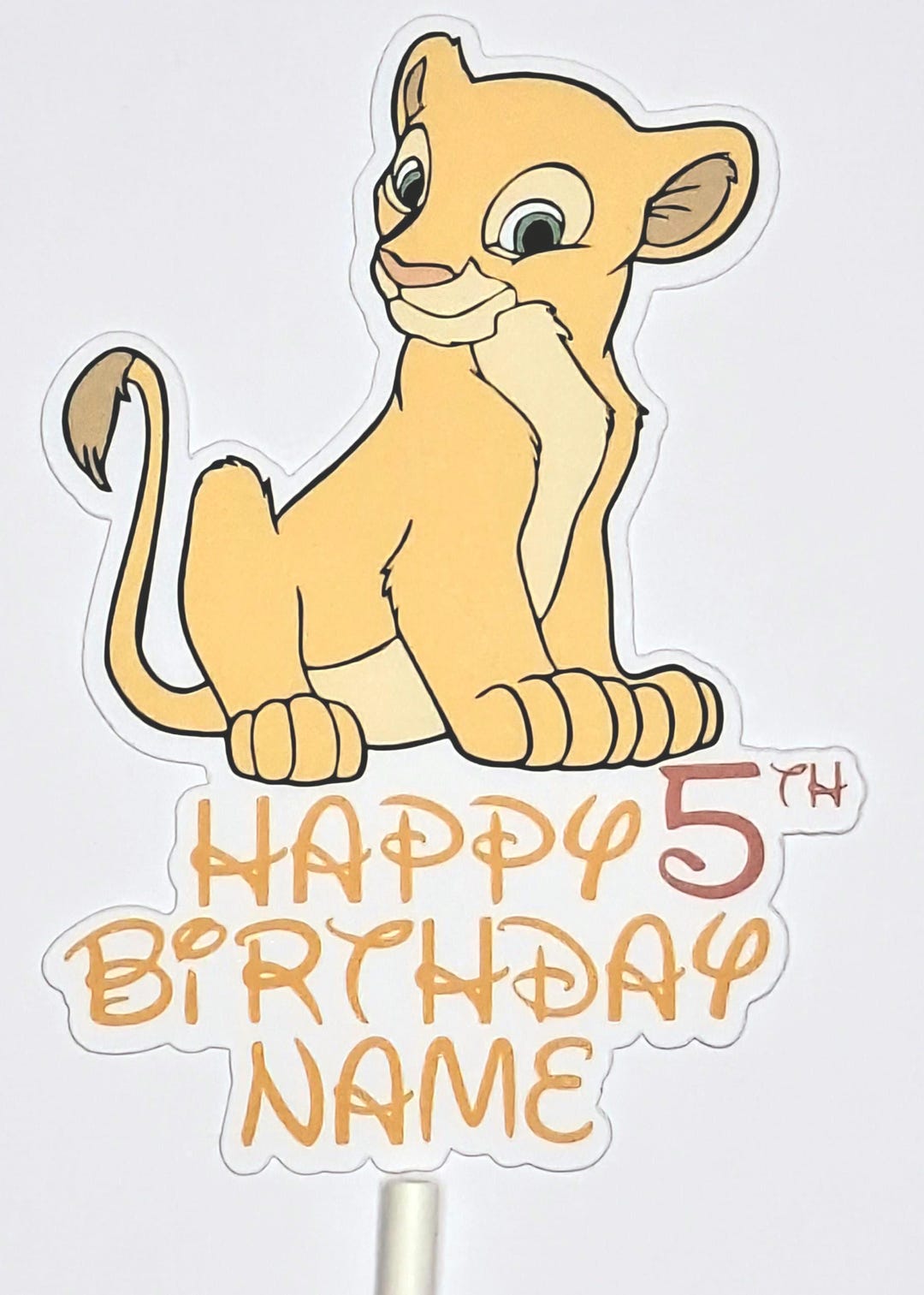 Lion King Cake Topper Personslised X1 Simba, Nala Various Designs - Etsy